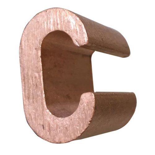 The "C" shape connectors and jumper clamps are designed to connect two ...